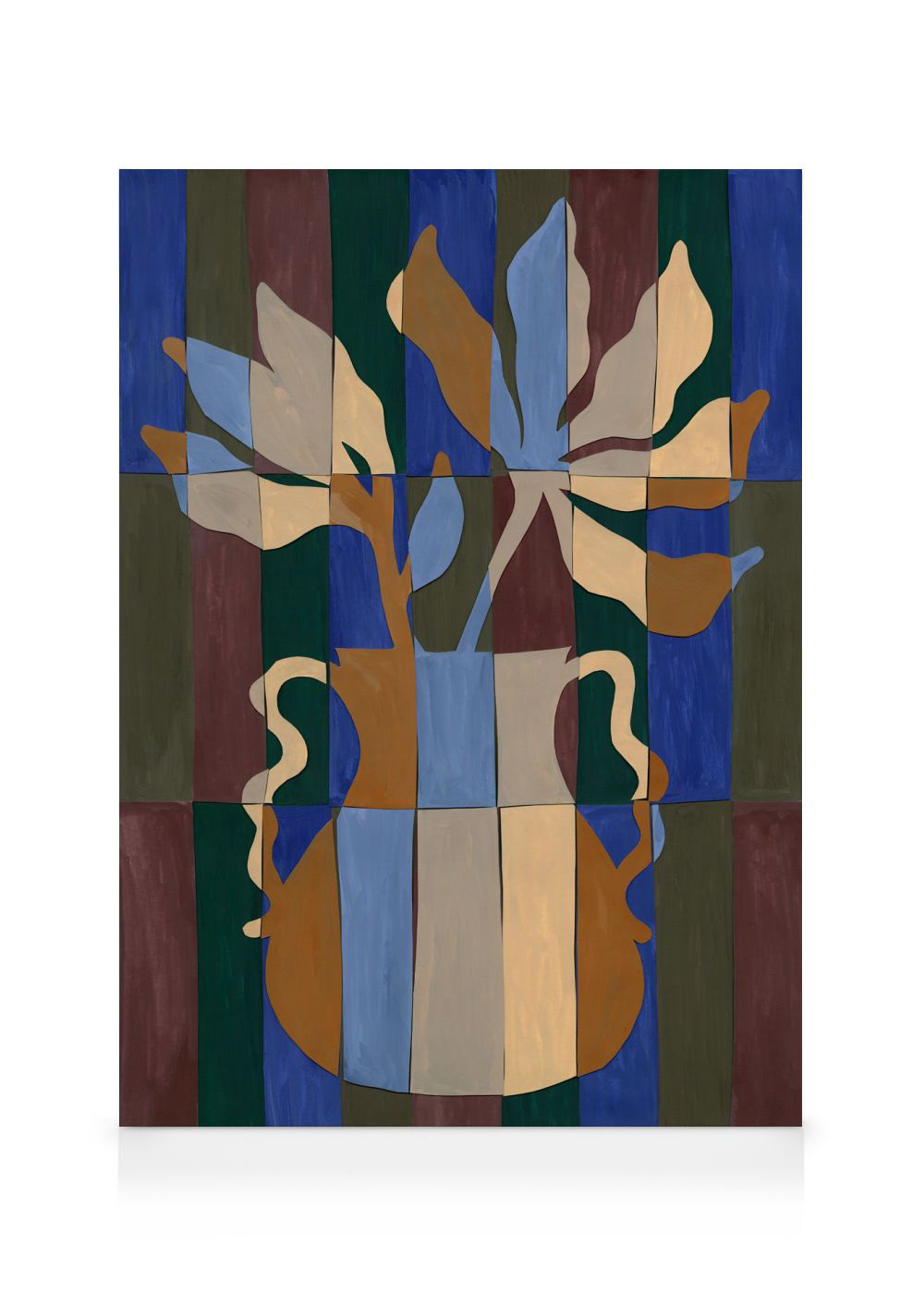 Retro Vase Canvas Print – Abstract Wall Art | Desenio