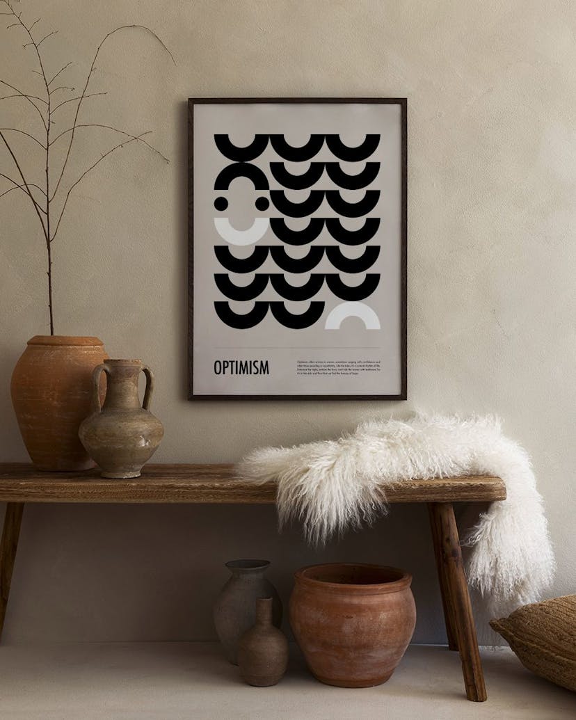 Optimism Graphic Print Poster – Minimalist Wall Art | Desenio