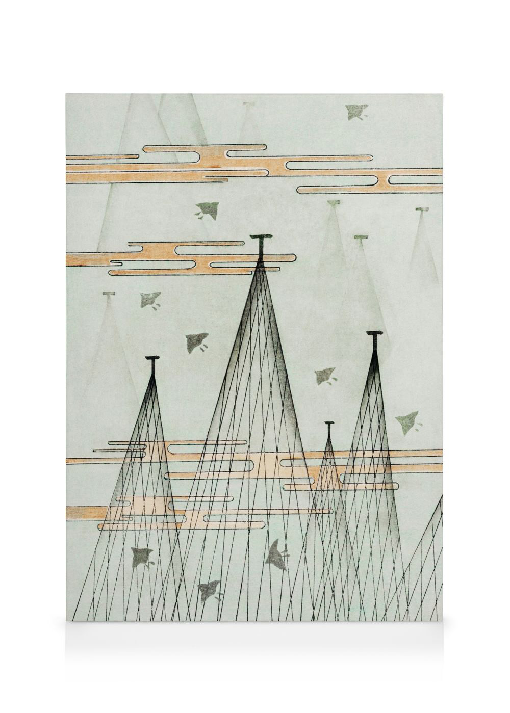 Watanabe Seitei Skyscape with Birds – Canvas Print | Desenio
