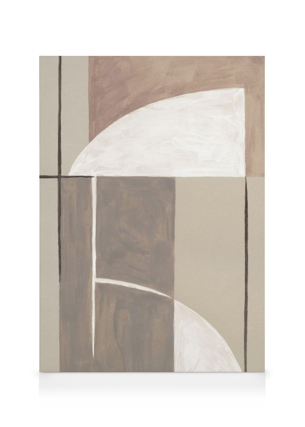 Earthy Shapes Canvas Print – Modern Abstract Poster Art | Desenio