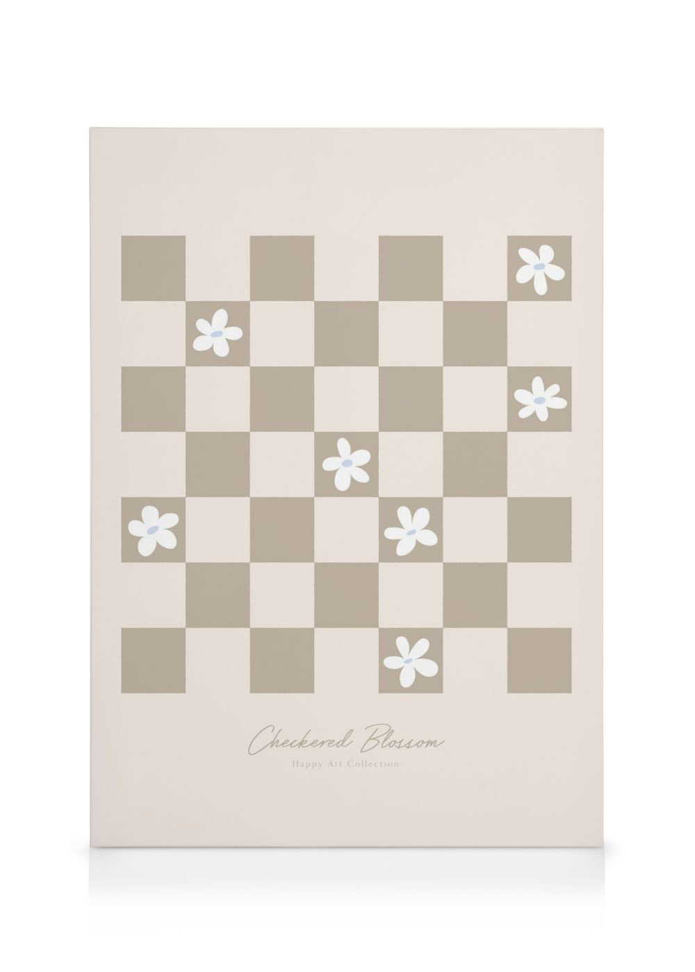 Checkered Blossom Tela Decorativa - Desenio