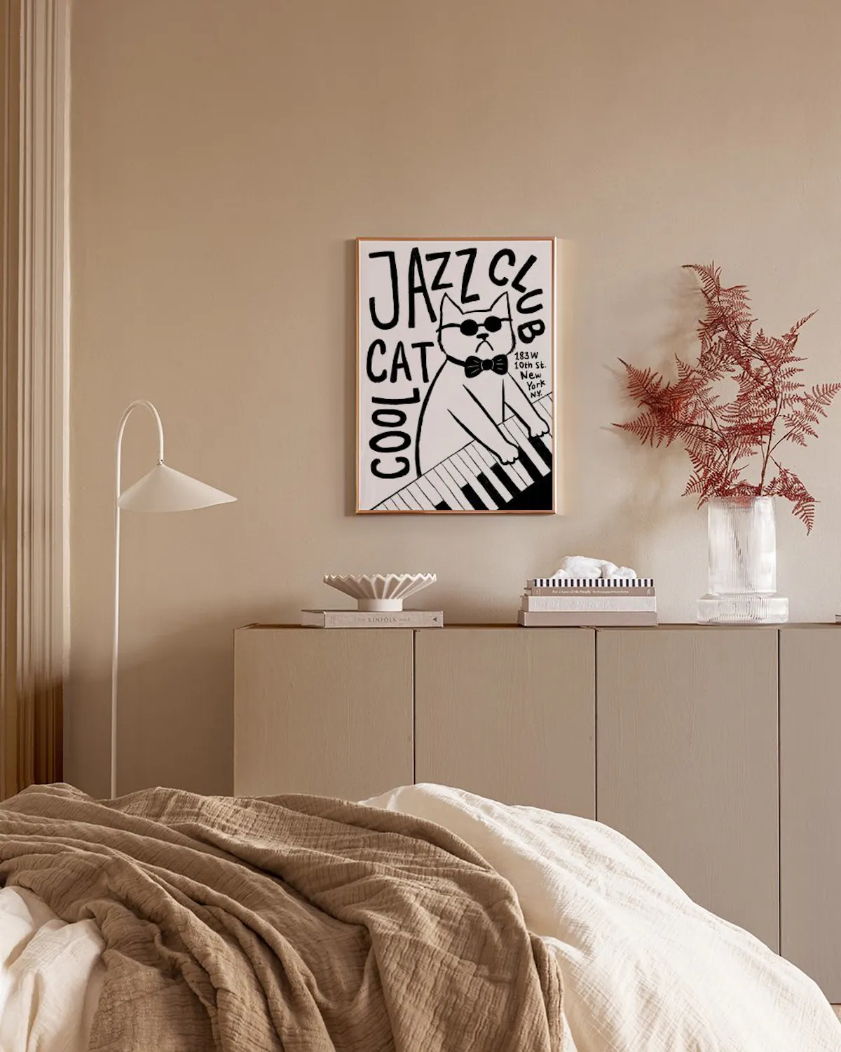 Cool Cat Jazz Club Art Print – Exclusive Poster | Desenio