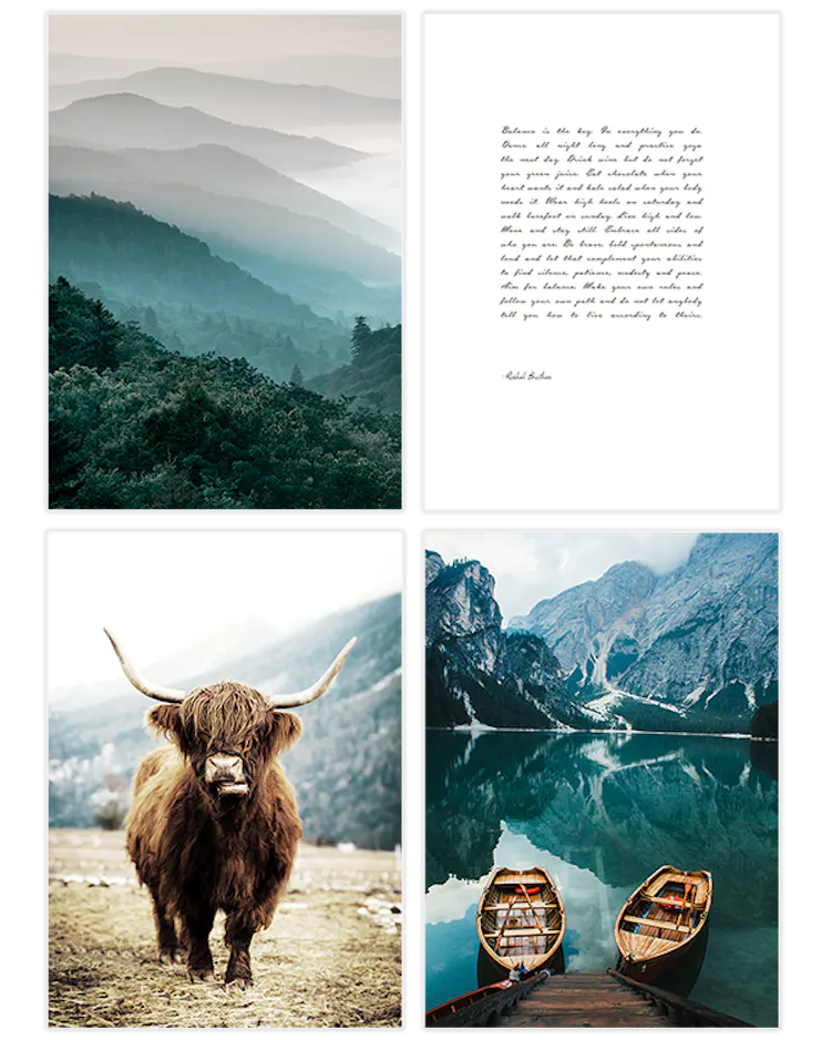 Beautiful Nature Collection Poster pack