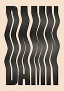 Damn Poster - Damn typography - desenio.co.uk