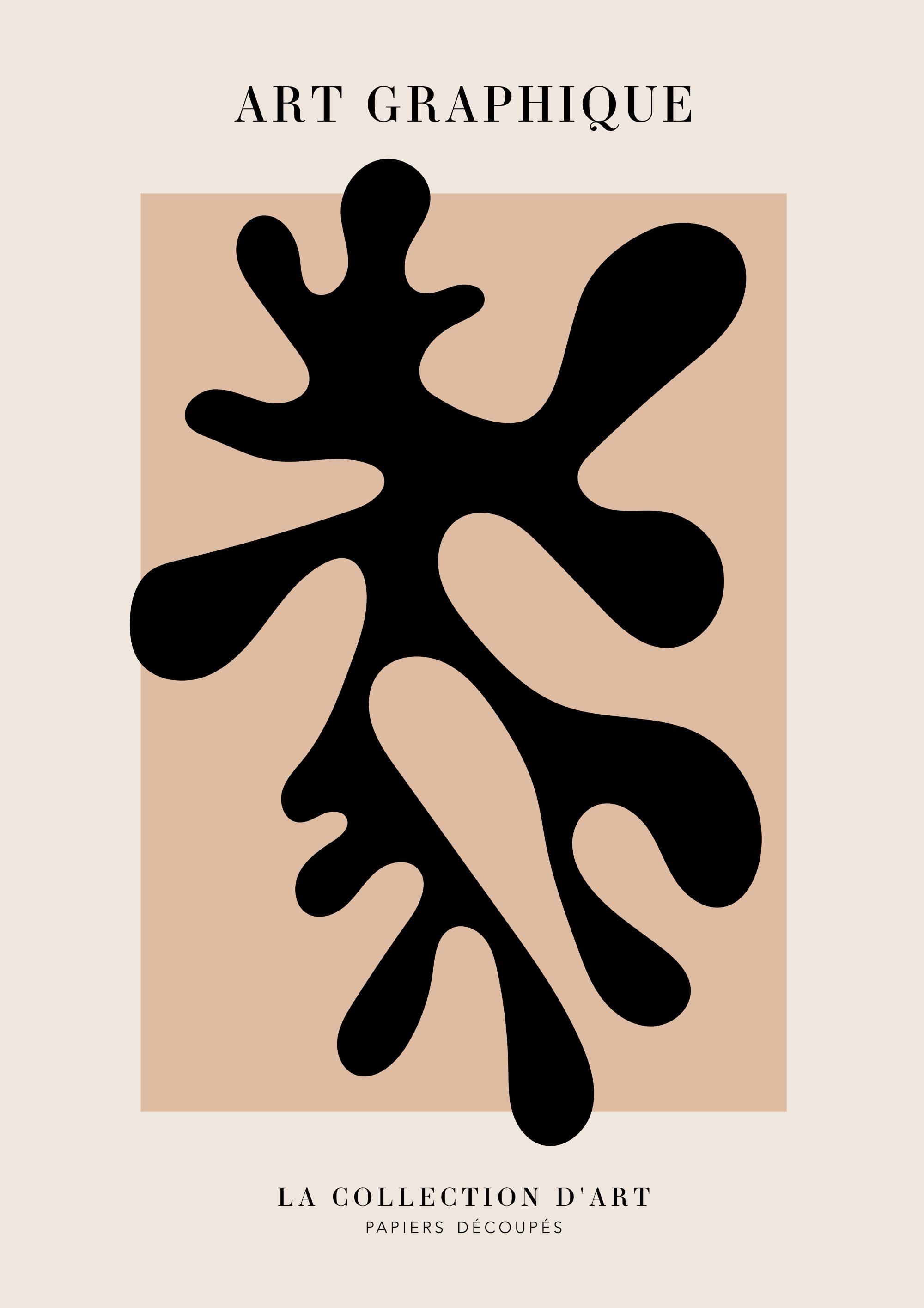 Graphic Cut-Out No2 Poster - Black cut out shape - desenio.com