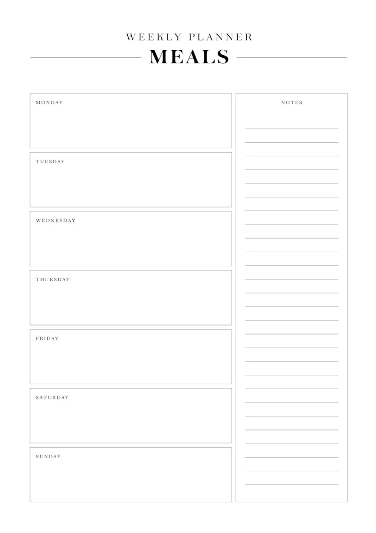 Weekly Family Planner Poster - Family planner weekly - desenio.com