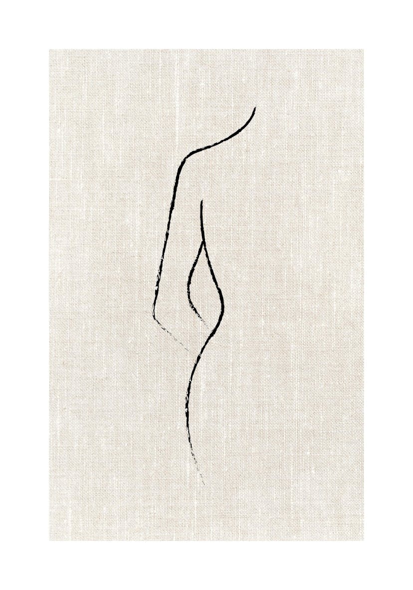 Texture Line Curve Poster – Line Art Poster | Desenio.de