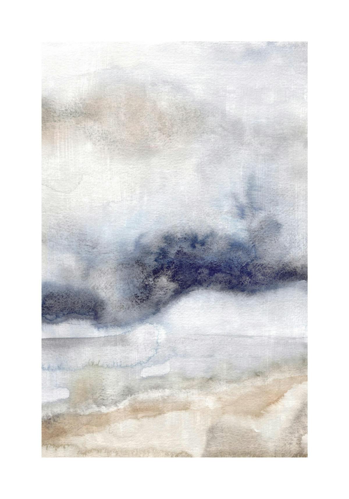 Watercolor Scenery No2 Poster – Abstract Art in Calm Tones | Desenio.ca
