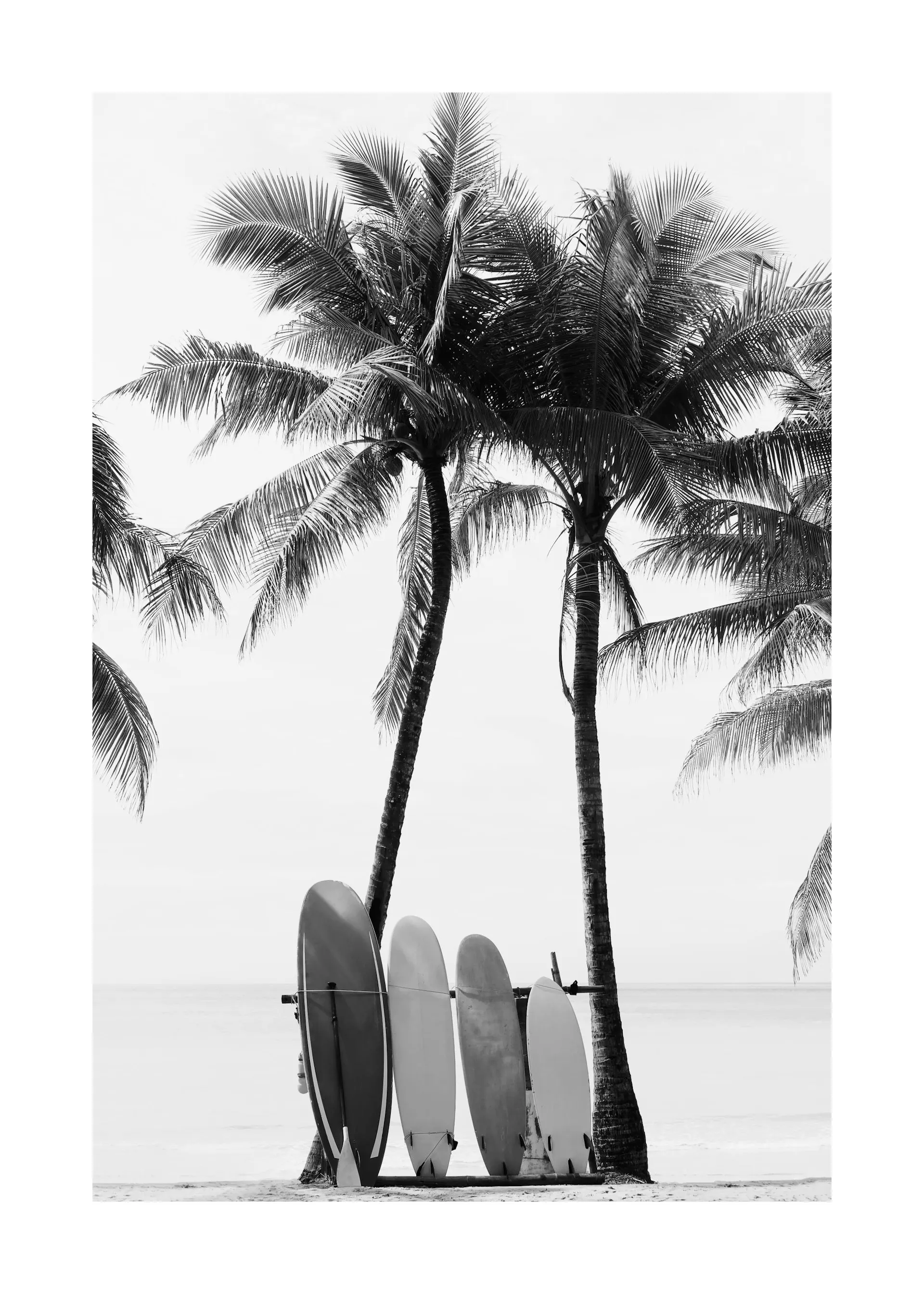 Palm Trees On Beach Poster - Beach and palm trees - desenio.com