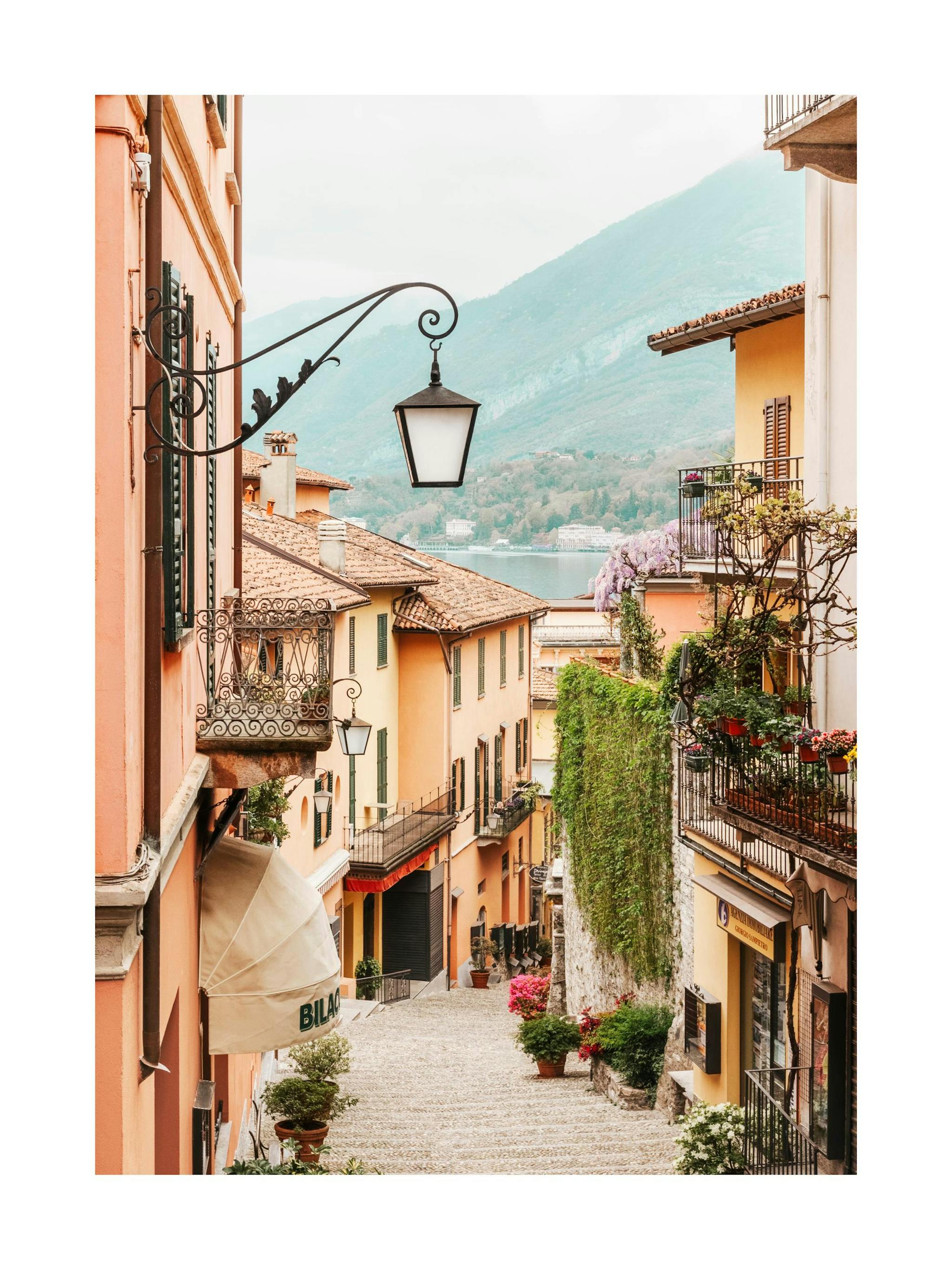 Bellagio Street Print – Italian Street Photography Poster | Desenio