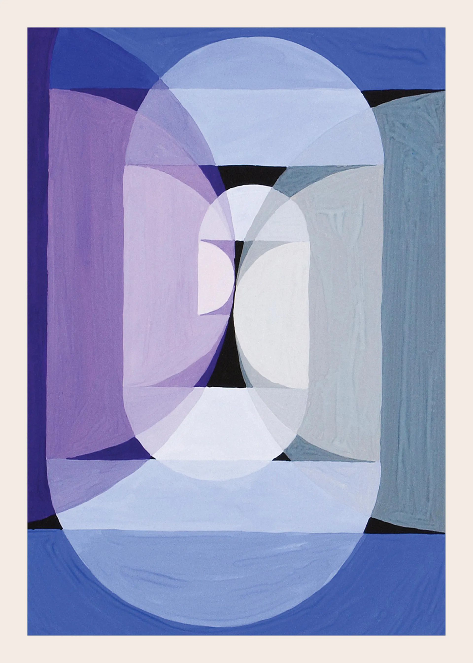 Joseph Schillinger – Key Blue Poster | Blauer Grafikdruck – desenio.de