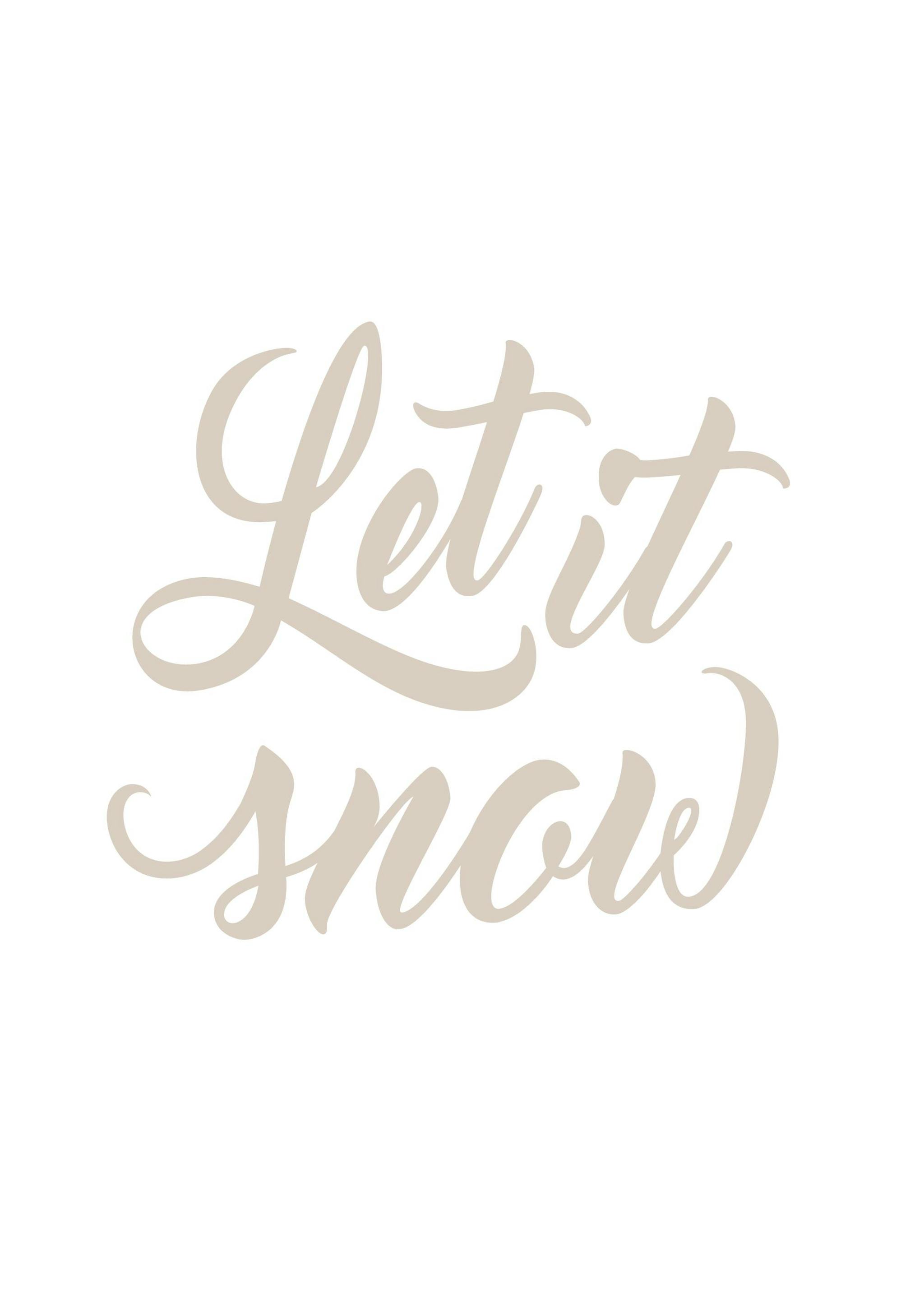 Skis and Snowfall Poster – Winterliches Retro-Poster | desenio.de