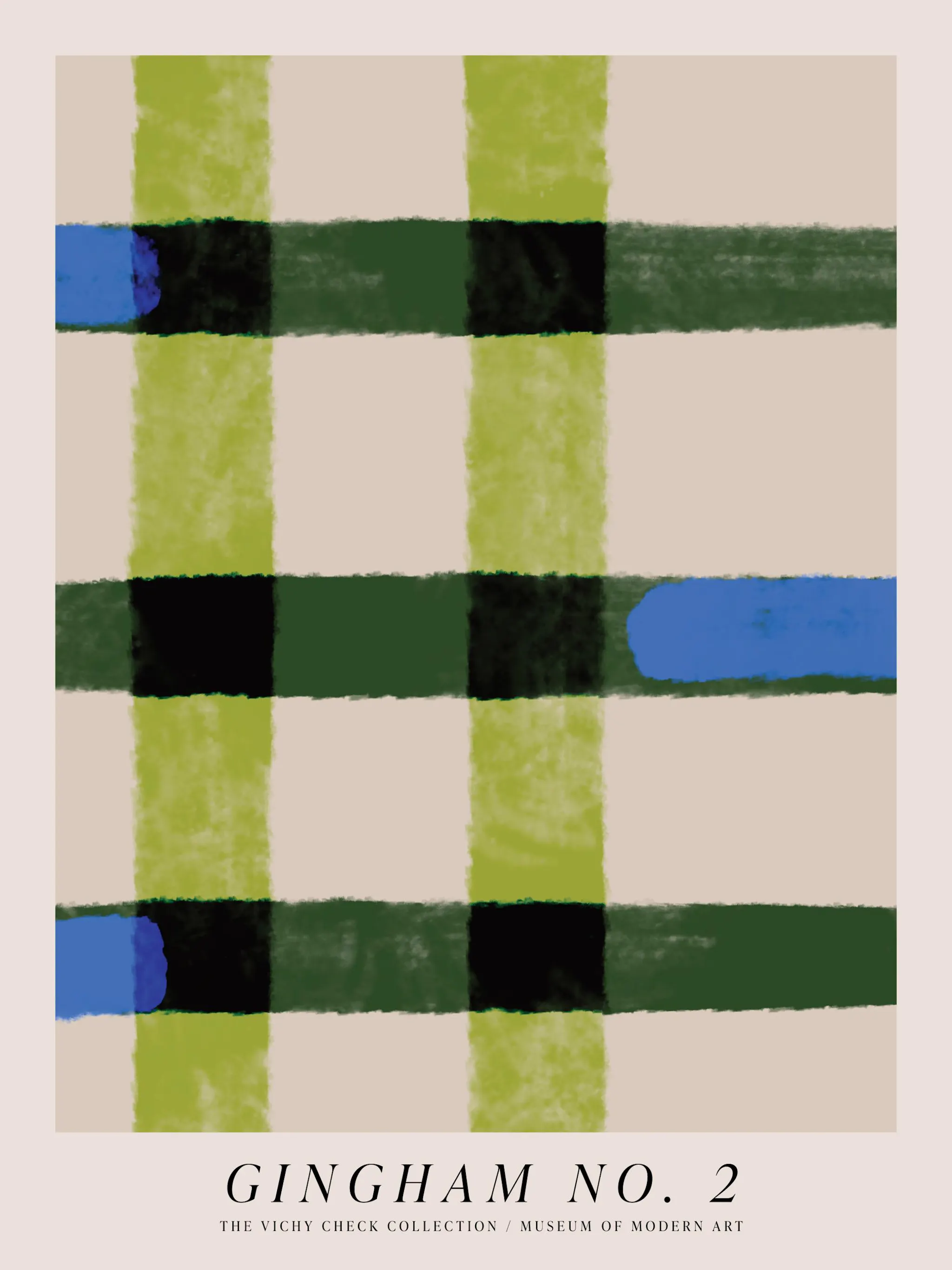 Gingham No2 Print – Abstract Poster Art | Desenio