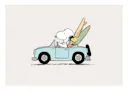 Snoopy Driving Print