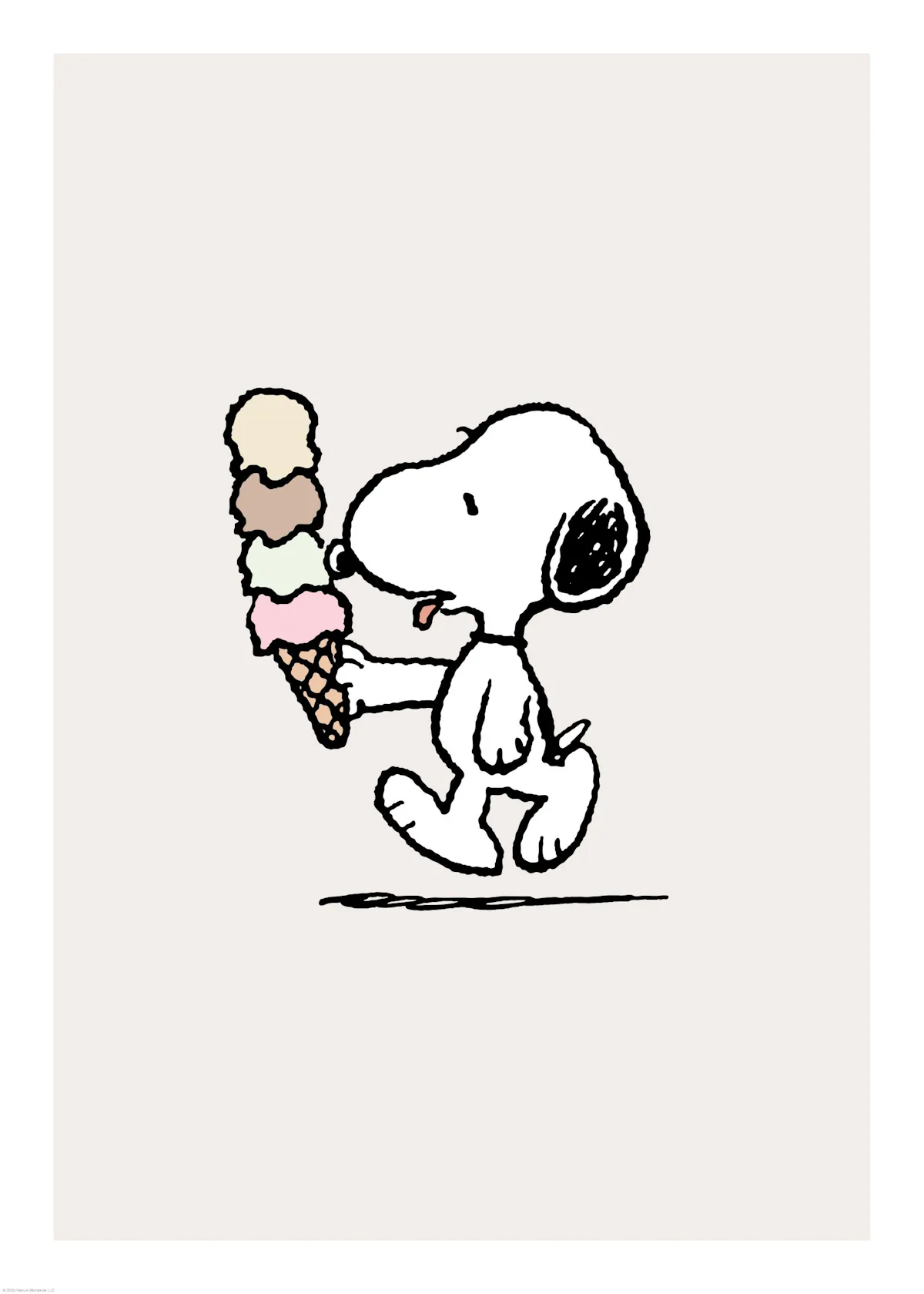Snoopy Love Print – Cute Wall Art Poster | Desenio