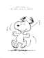 Snoopy Dancing Poster – Zwarte-witte Peanuts™ illustratie | Desenio