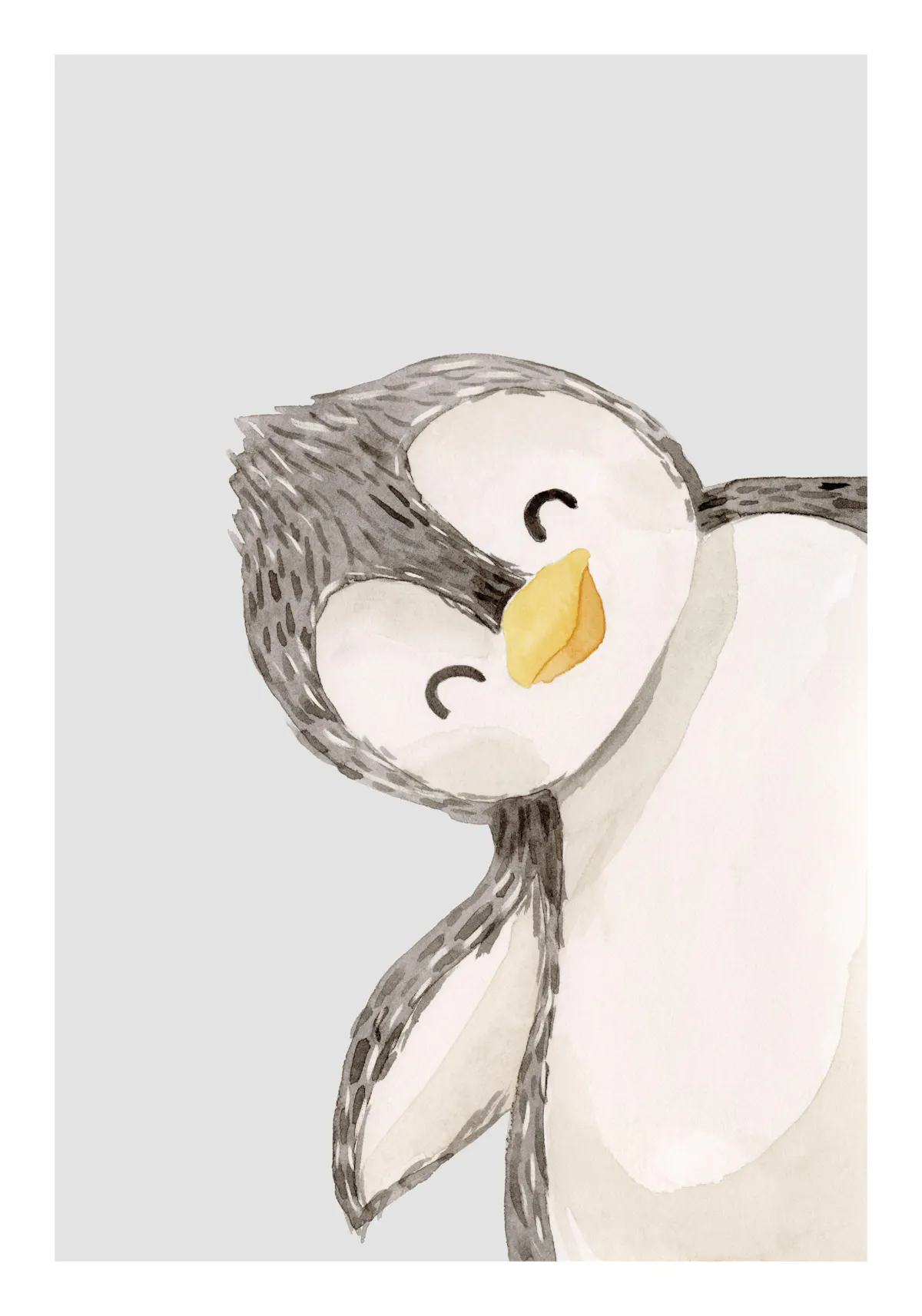 Playful Penguin Poster