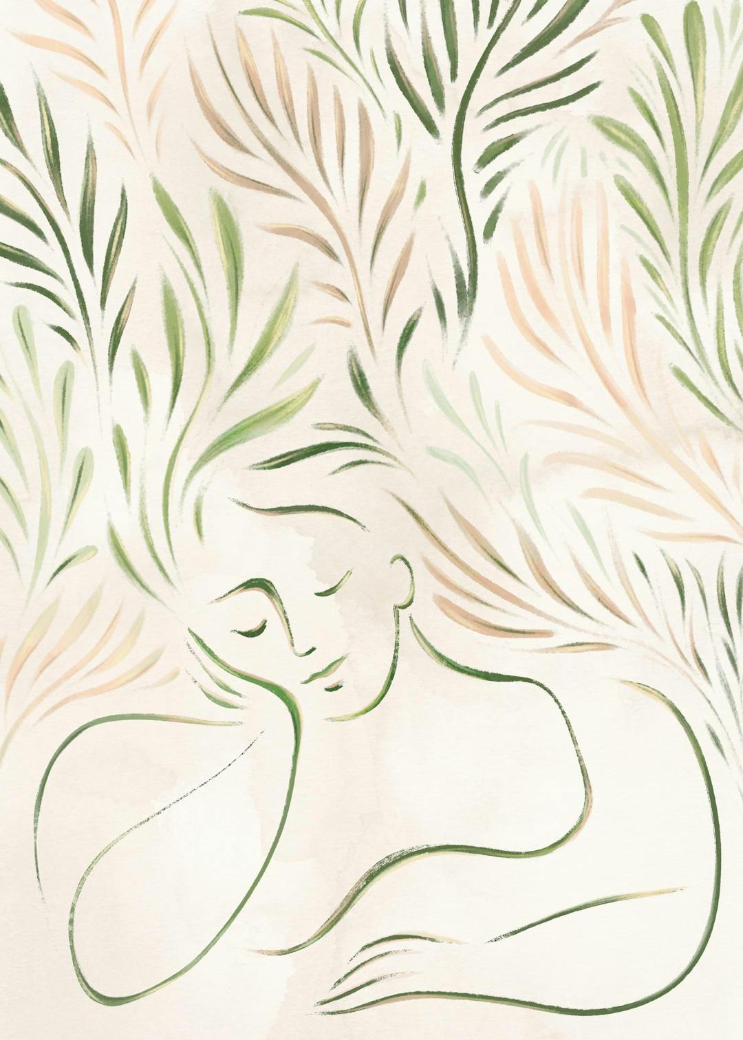 Painted Plant Print – Botanical Poster | Desenio UK