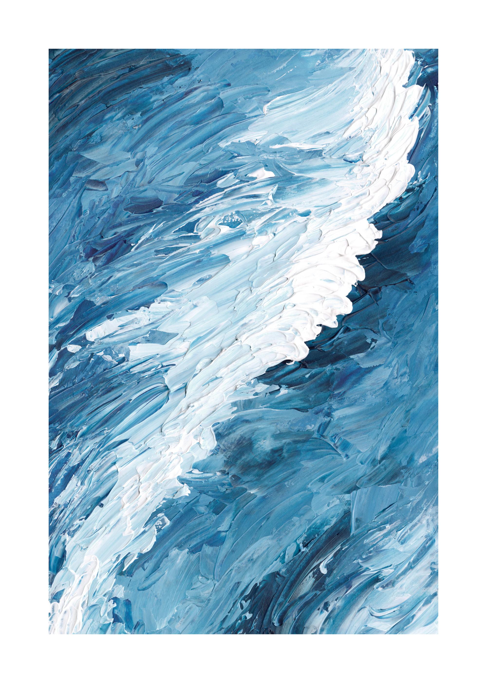 Painted Ocean Print – Handpainted Ocean Poster | Desenio