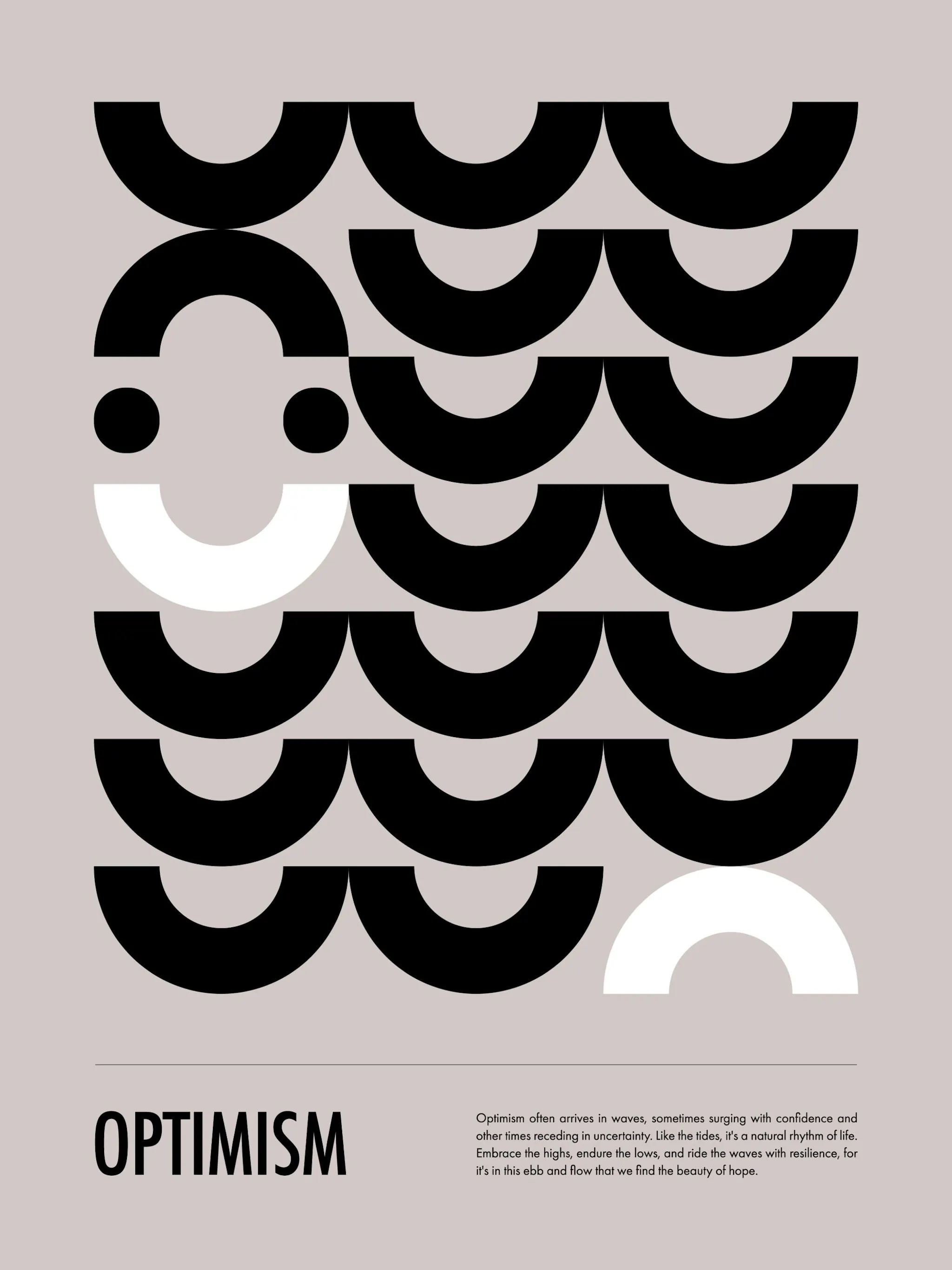 Optimism Graphic Print Poster – Minimalist Wall Art | Desenio