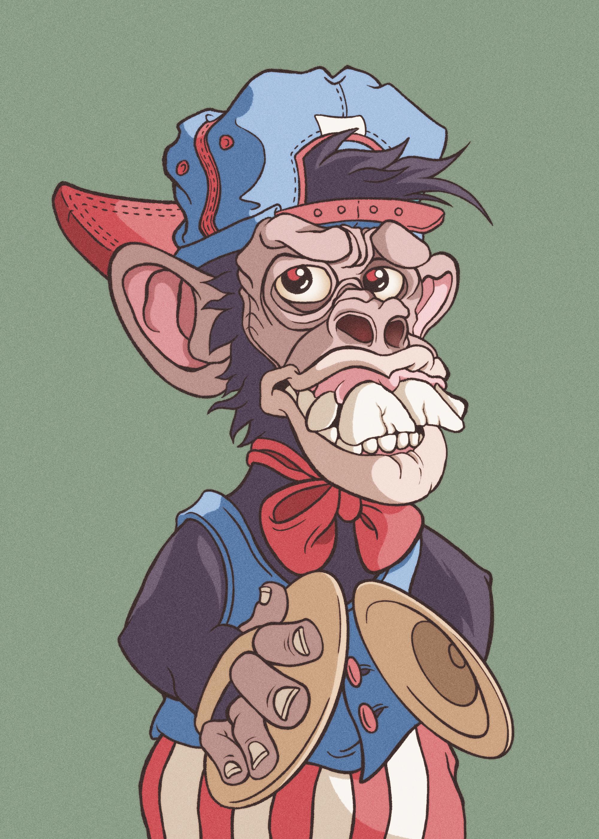 Póster Circus Monkey - Arte Divertido para Niños | Desenio