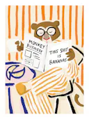 Monkey Business Print – Humorous Animal Poster | Desenio
