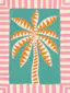 Funky Palm Tree Print Poster – Colourful Wall Art | Desenio