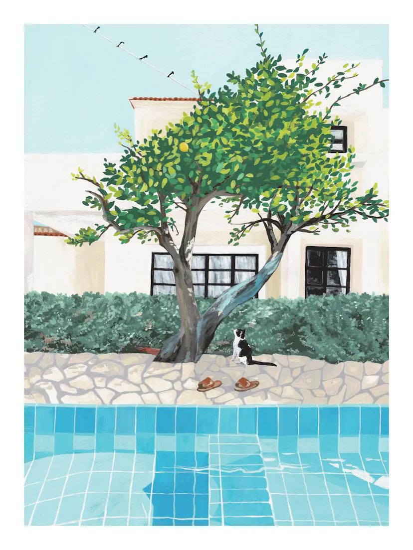 Jaron Su Zone Out Pool Print – Poster Art | Desenio