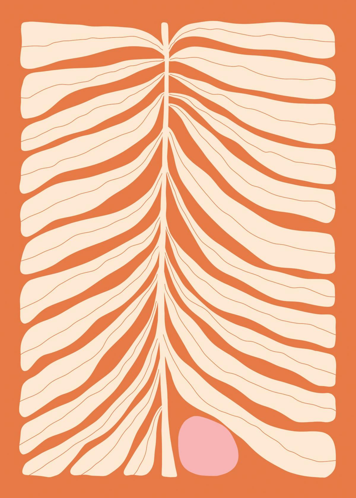 Summer Fern Print – Botanical Poster by Kristian Gallagher | Desenio