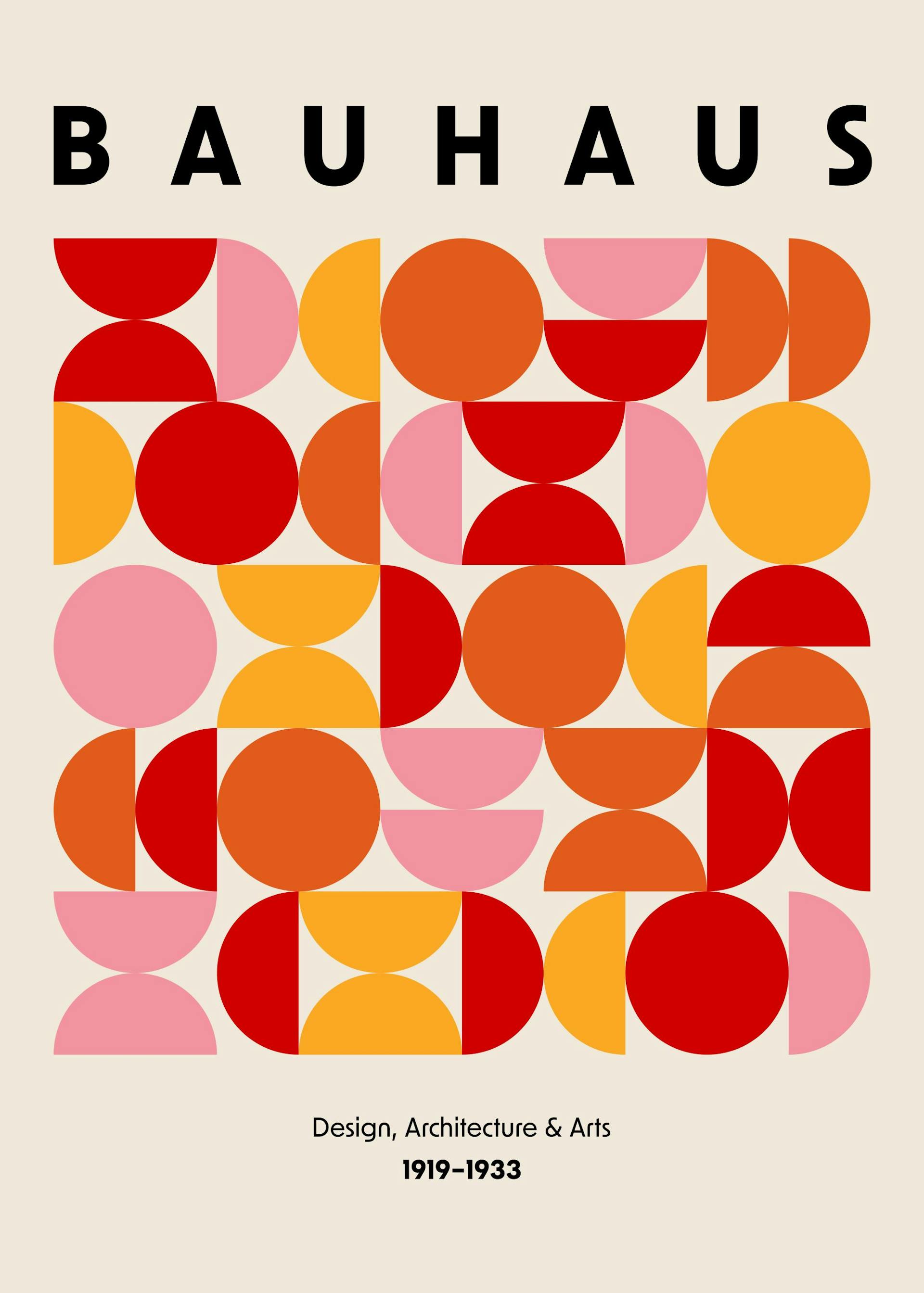 Bauhaus Classic Shapes Poster – Modernes Design | Desenio