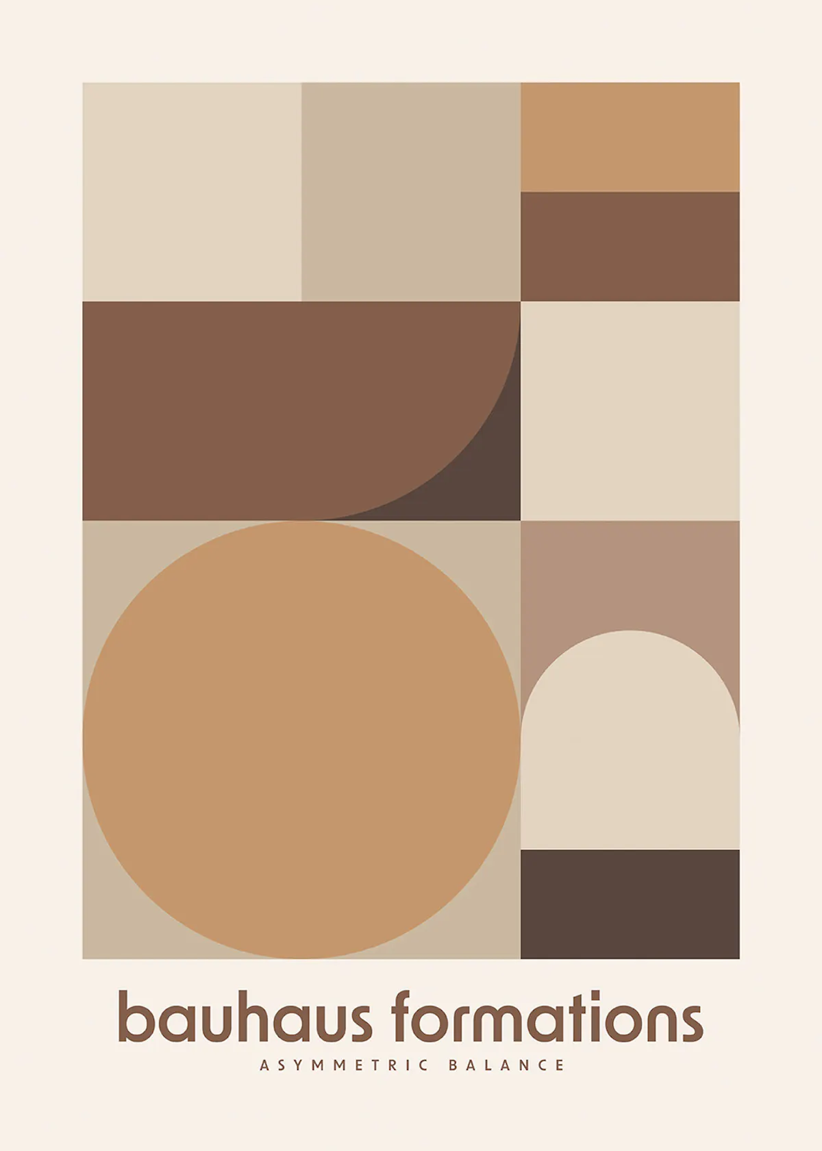 Bauhaus Classic Shapes Print – Modern Geometric Poster | Desenio