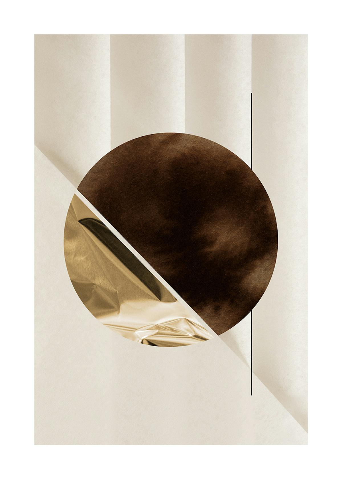 Female Fragment Poster – Modernes Fotoposter einer Frau in Beige und ...