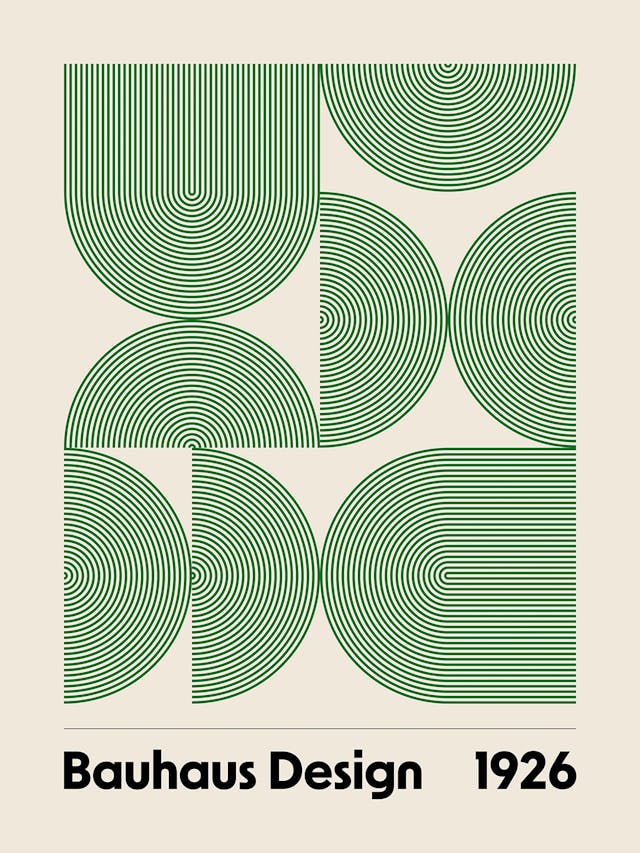 Bauhaus Design Arches Print – Modern Geometric Poster | Desenio