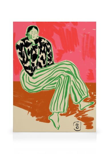 Calm Woman Portrait Tableau sur toile