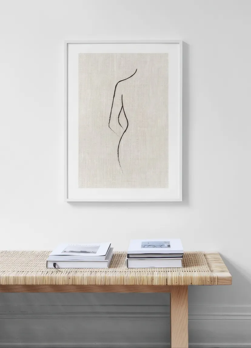 Texture Line Curve Poster – Line Art Poster | Desenio.de