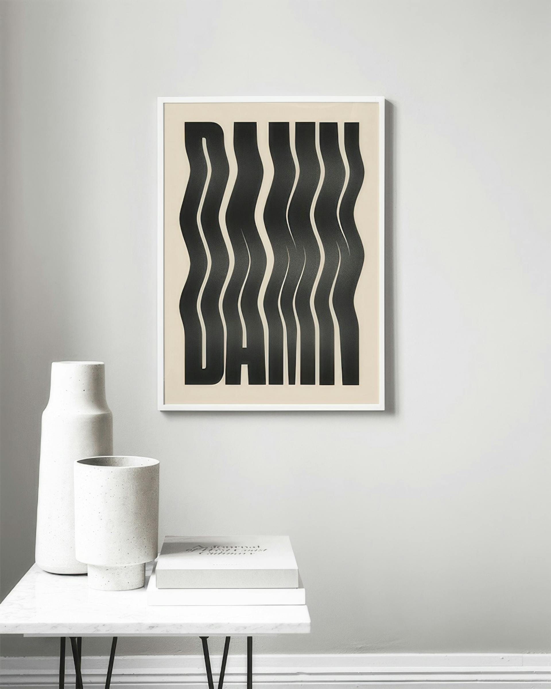 Damn Poster - Damn typography - desenio.co.uk