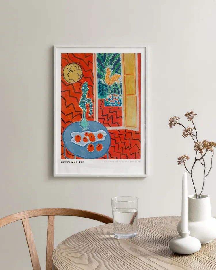 Henri Matisse Red Interior Print – Colorful Art Poster | Desenio
