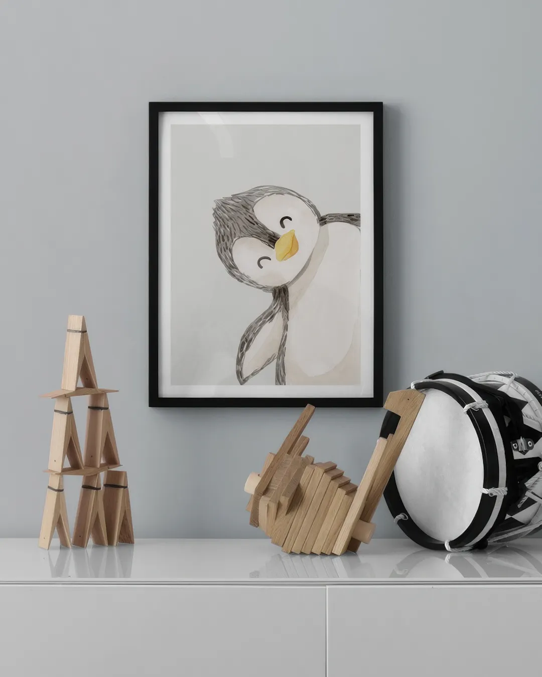Playful Penguin Poster