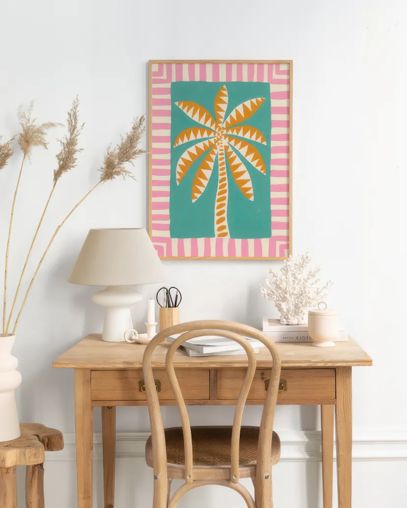 Funky Palm Tree Print Poster – Colourful Wall Art | Desenio