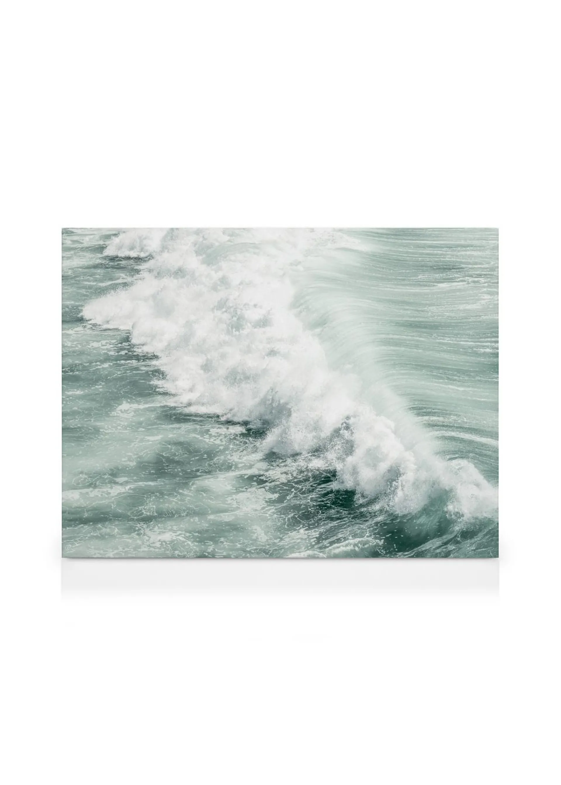 Toile Turquoise Wave – Tableau océan abstrait vert et bleu | desenio.fr