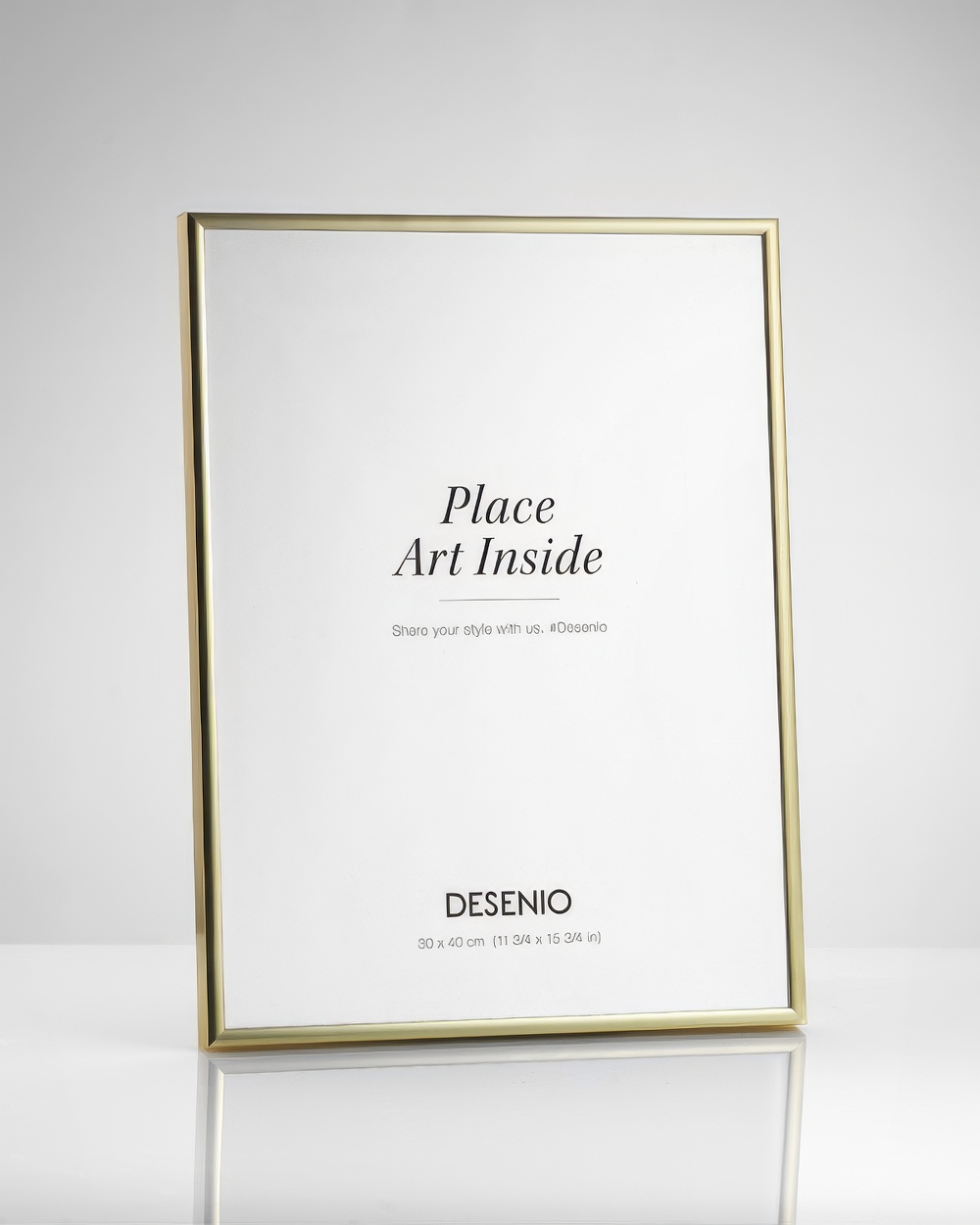 Picture frame Gold, 13x18 - Gold metal frame, 13x18 - desenio.co.uk