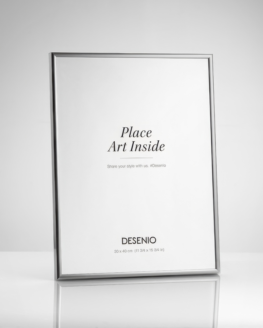 Picture frame Silver, 50x50 - Silver metal frame, 50x50 - desenio.com