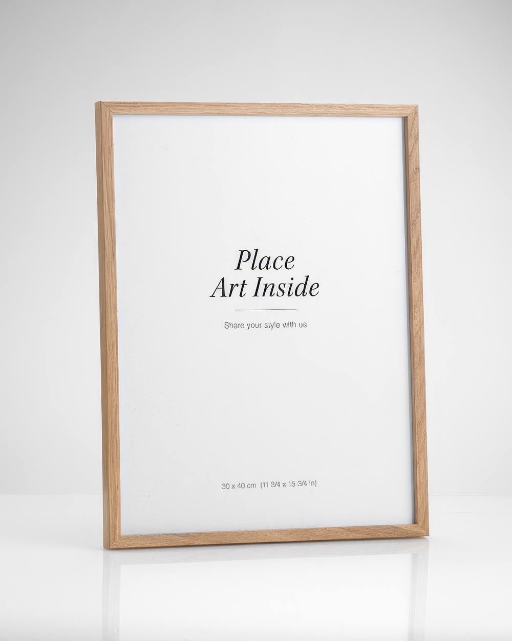 Oak picture frame, 13x18 - Wooden oak frame, 13x18 - Desenio.co.uk