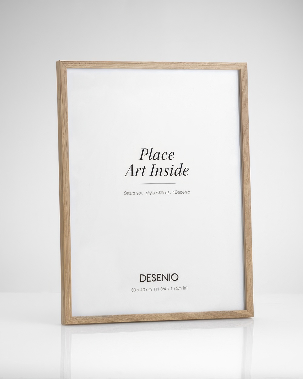 Oak picture frame, 50x50 - Wooden oak frame, 50x50 - desenio.com