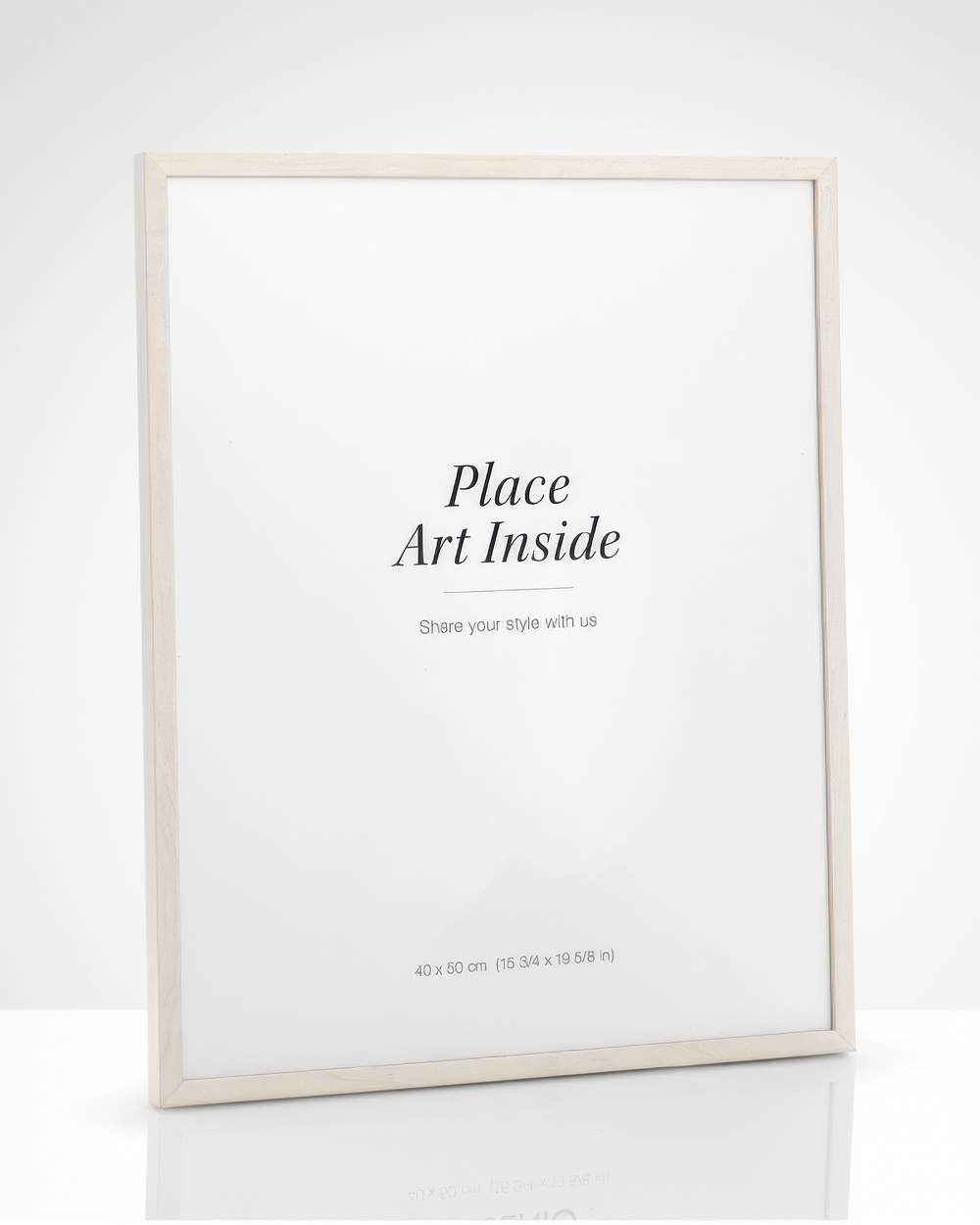 Svetlý drevený rám, 40x50 - Svetlý drevený rám 40x50 - desenio.sk