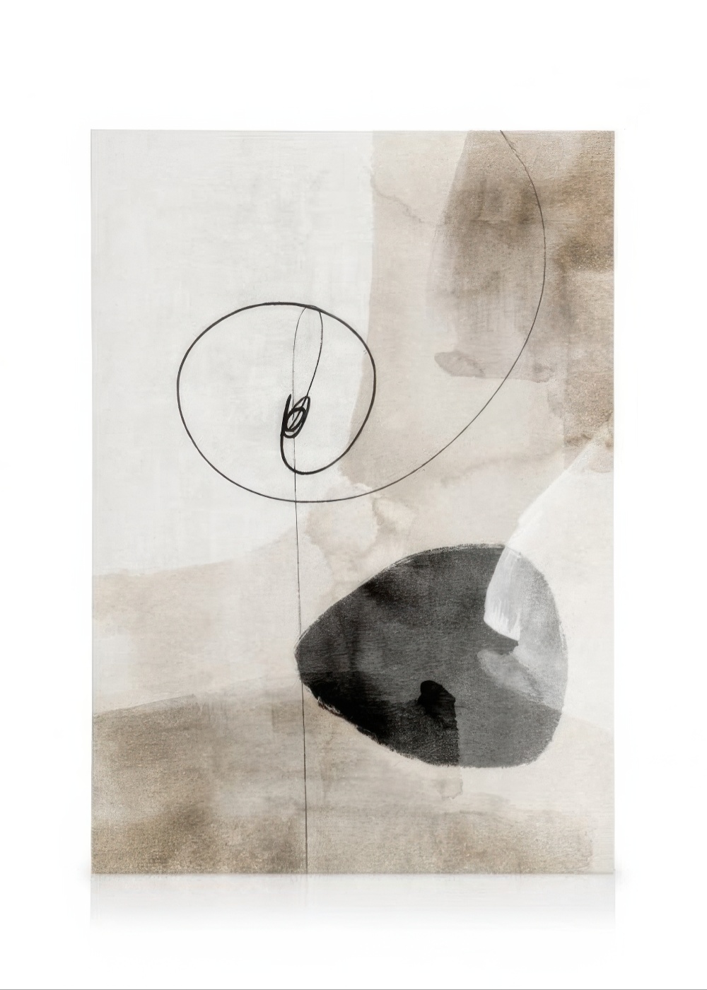 Canvas Duo Watercolor Strokes – Abstracte Aquarel Kunst | Desenio