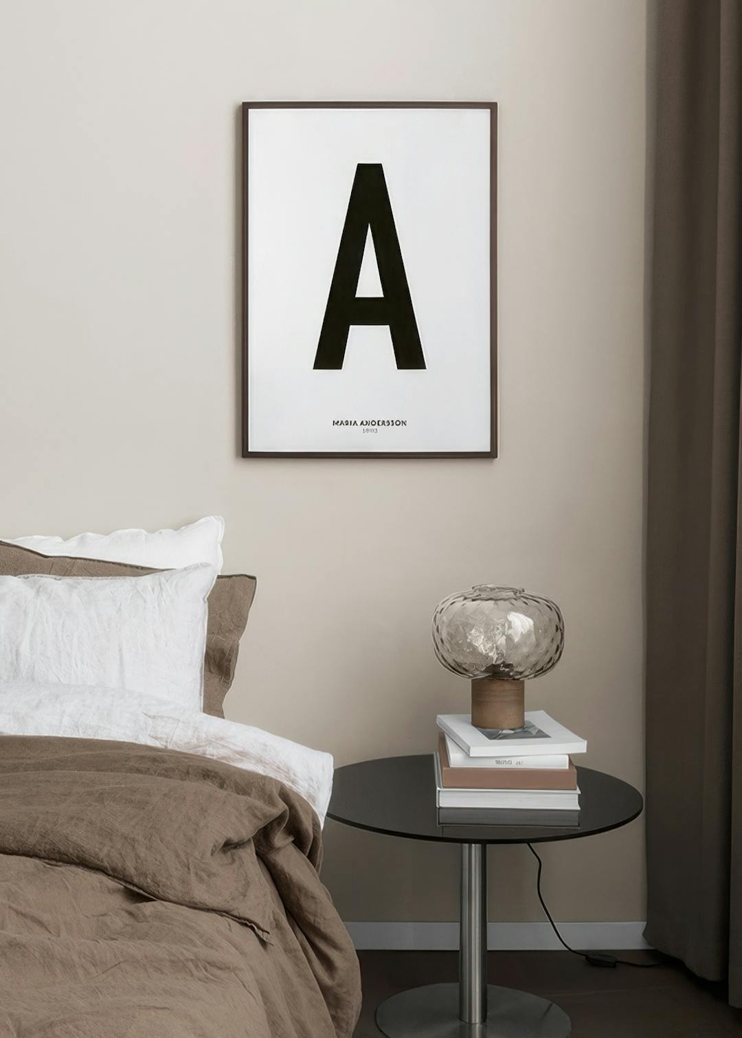 Personalized Letter A Poster – Custom Minimalist Print | Desenio.ca