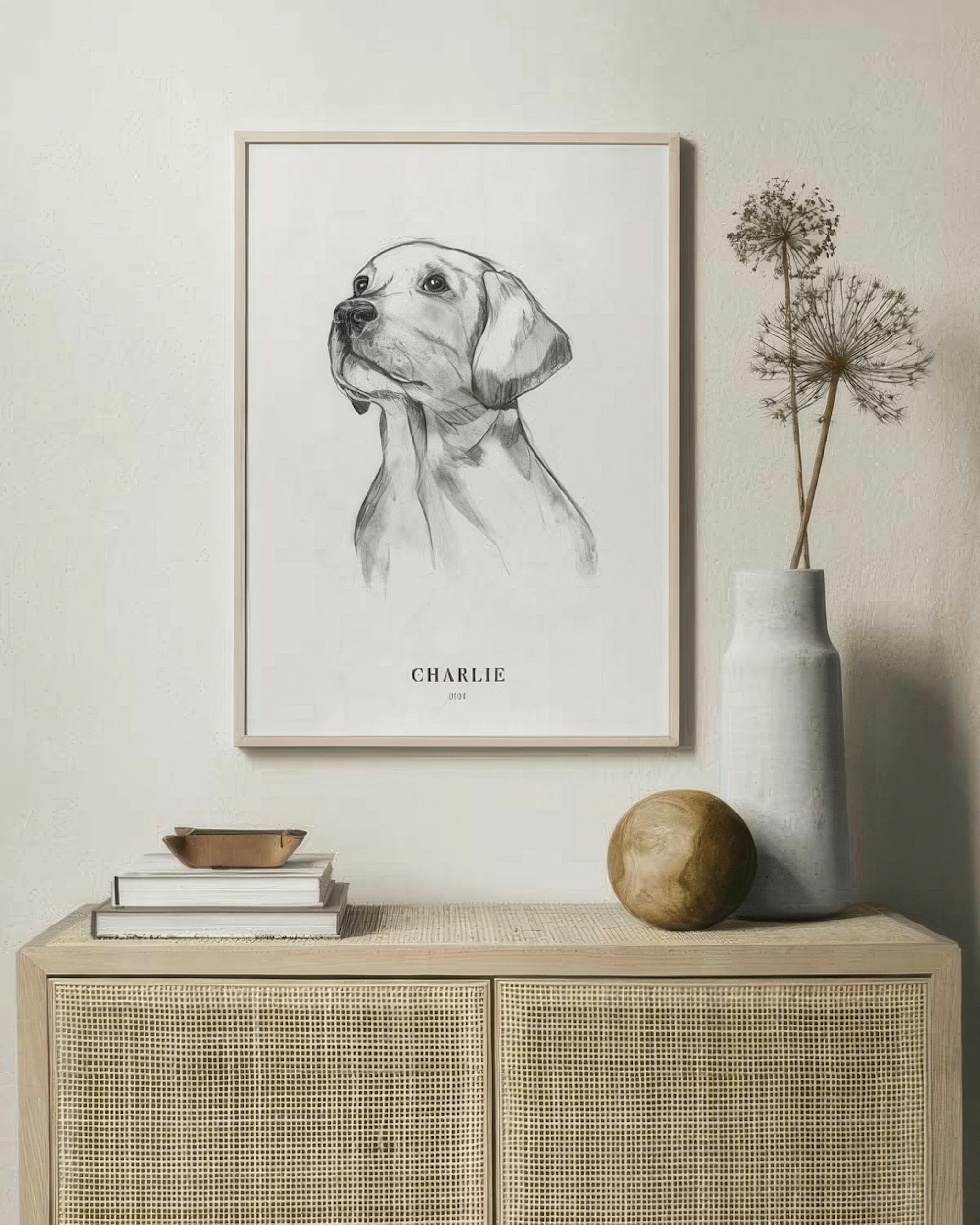 Póster personalizado de perro retriever - Desenio