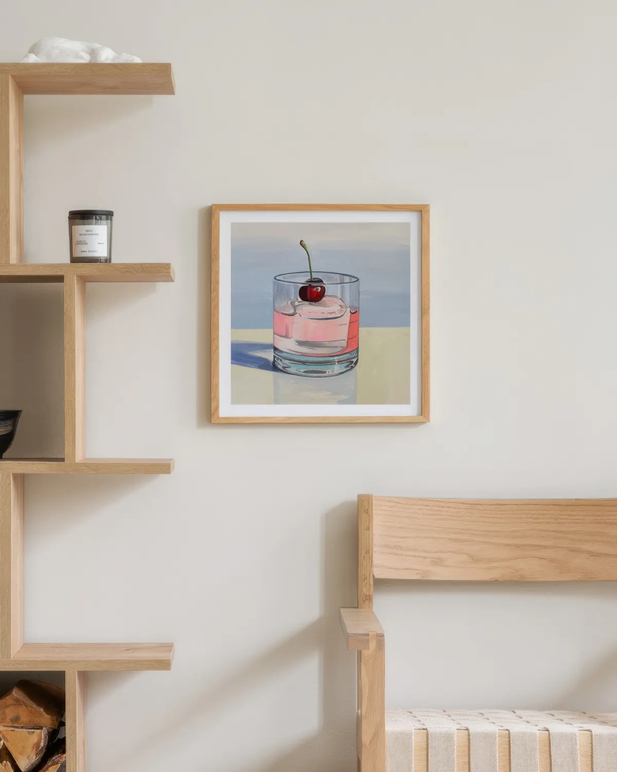 Kate Birch - Cocktail with Cherry Print