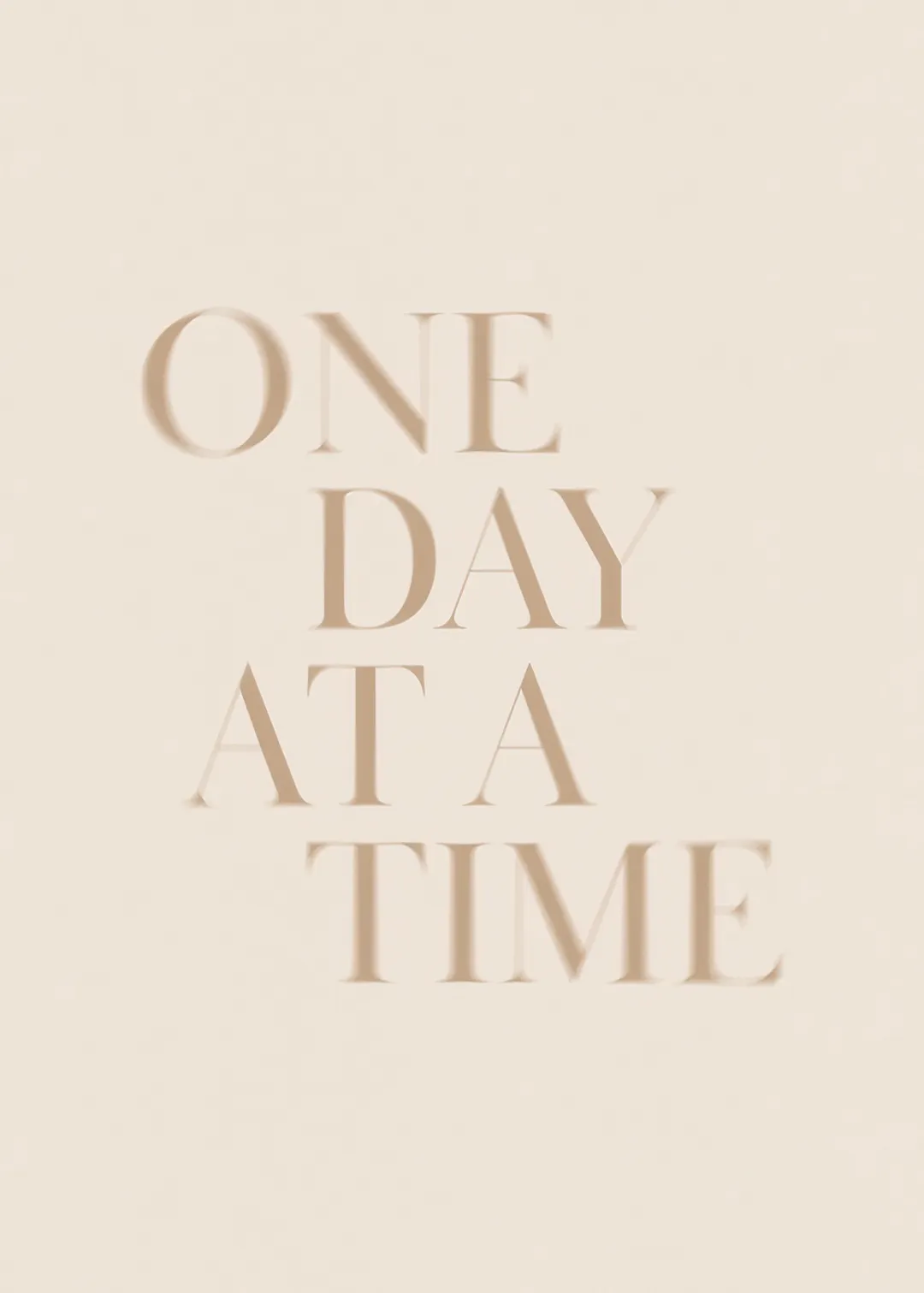 Enjoy Today Print - Beige Quote Poster | Desenio CA